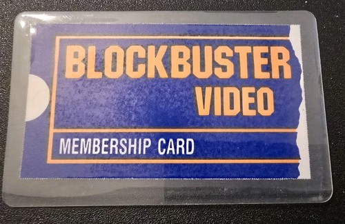Dallas TX Blockbuster Card Variation? No Trademark 1987 Logo Orange Gus ...