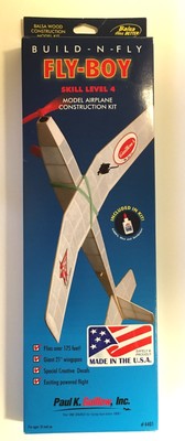 GUILLOW'S BUILD -N- FLY FLY -BOY BALSA WOOD FLYING AIRPLANE MODEL | eBay
