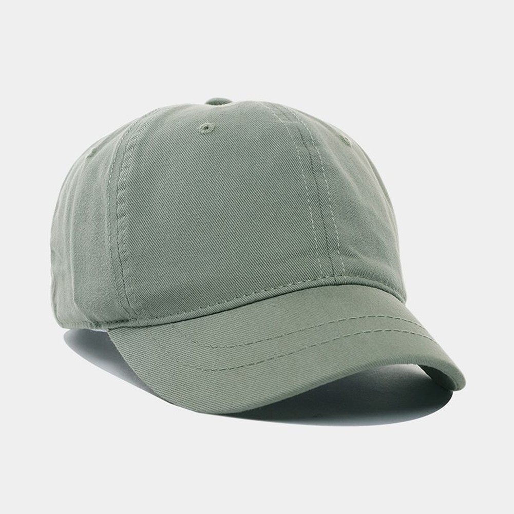 Men's Solid Short Brim Baseball Cap Summer Adjustable Outdoor Sports ...