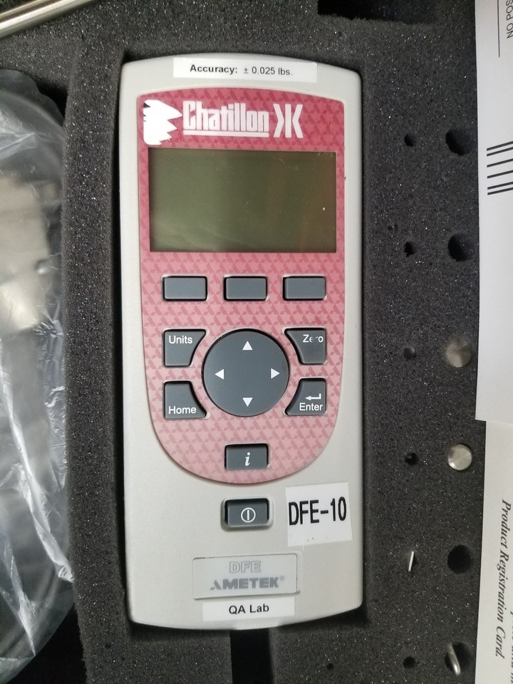 Ametek/Chatillon DFE Series Industrial Handheld Digital Force Gauge ...