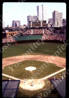 Sl86 Original Slide 1977 Chicago Cubs Wrigley Field baseball game 736a ...