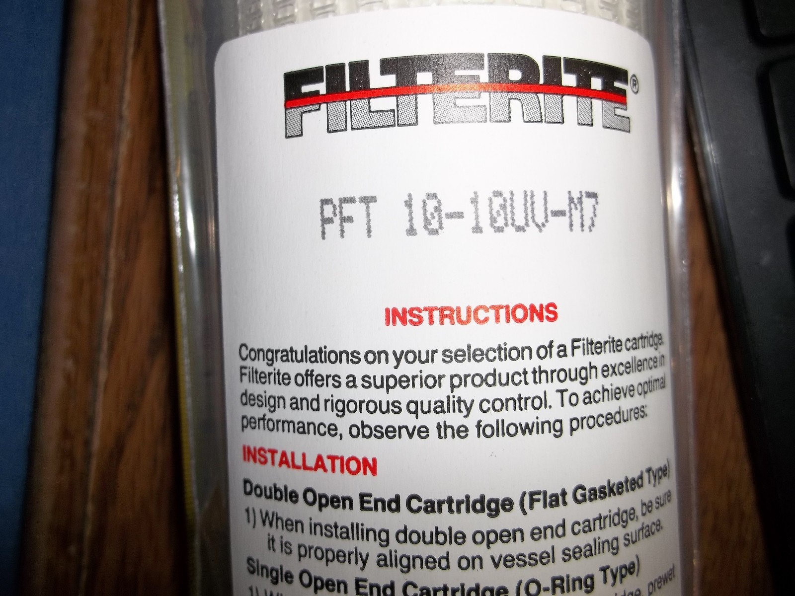 NEW FILTERITE FILTER PFT 10-10UV-M7 1010UVM7 (X5) | eBay