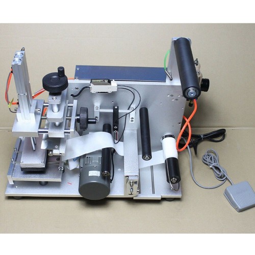 110V /220V LT-60 Semi-automatic Pneumatic Surface Flat Labeling Machine ...