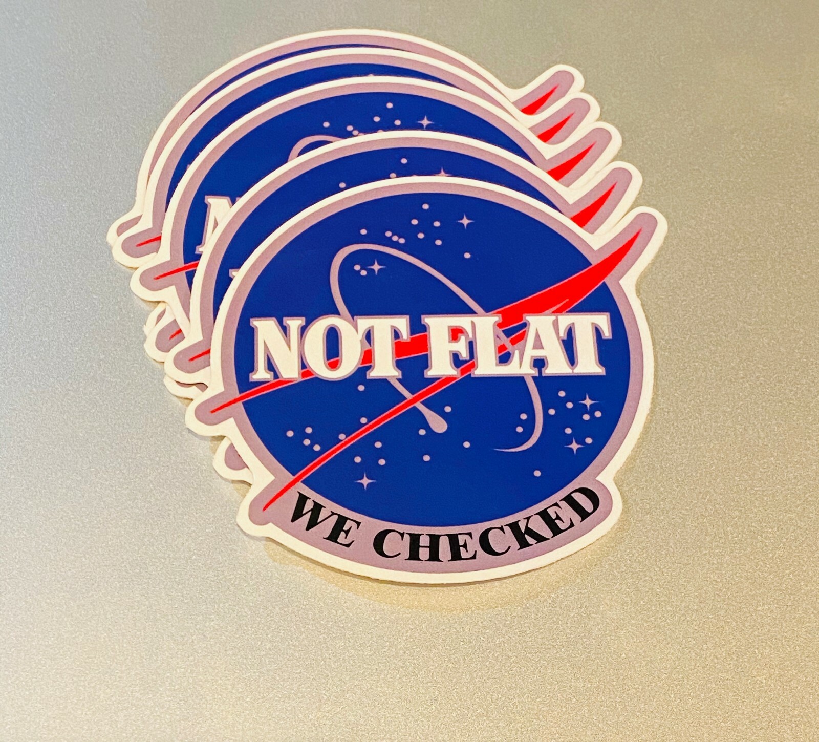 NASA Pin-- Not Flat We Checked Enamel Pin--QUALITY NASA Enamel Pin ...