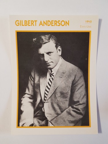 GILBERT ANDERSON - CARTE FICHE CINEMA PORTRAIT DE STARS | eBay