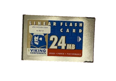 VIKING 24MB Pcmcia Type 1 16-Bit Linear Flash Card VPK1216T5200-CS03A ...