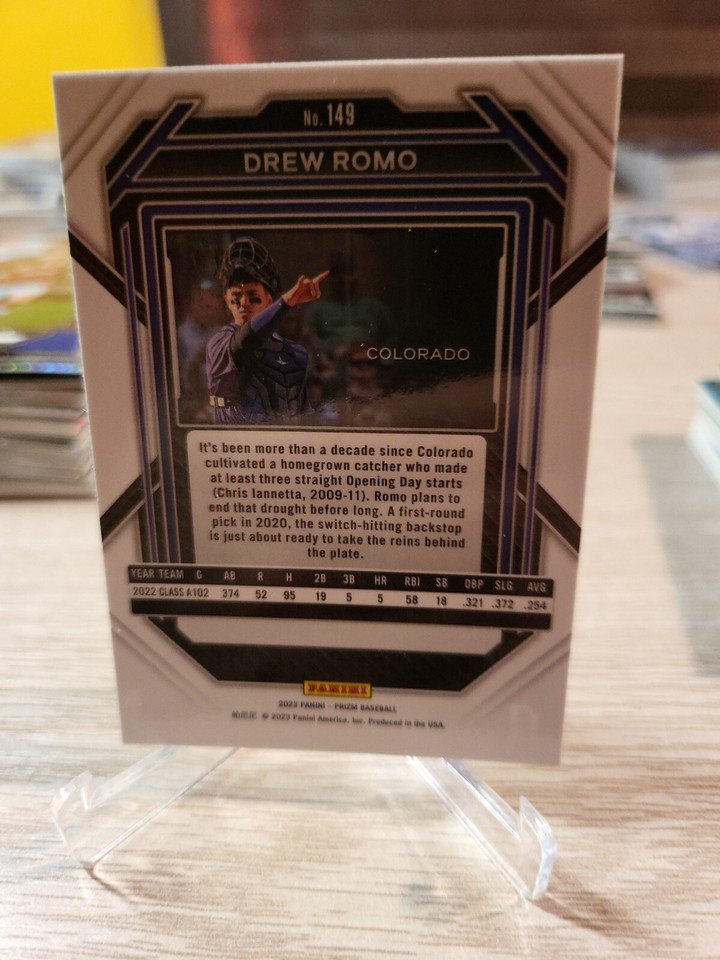 2023 Panini Prizm Baseball #149 Drew Romo Hobby Base | eBay