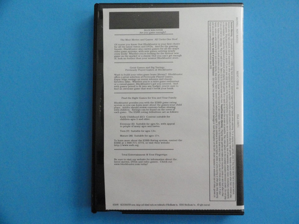 XBOX 360 BATTLEFIELD: BAD COMPANY 2 - BLOCKBUSTER VIDEO RENTAL CASE ...