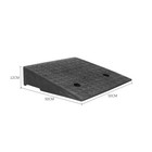 2 x Heavy Duty Rubber Kerb Ramps Driveway Car Vehicle Threshold Ramp ...