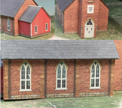 N Scale 1:160 Building Small Church - Pre-Cut Cardstock Kit SCC1N | eBay