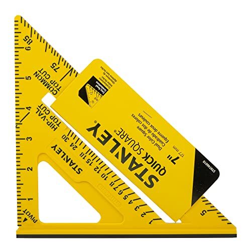 Stanley Quick Square, ABS, Yellow, 7 in, Graduations 8ths 76174460100| eBay