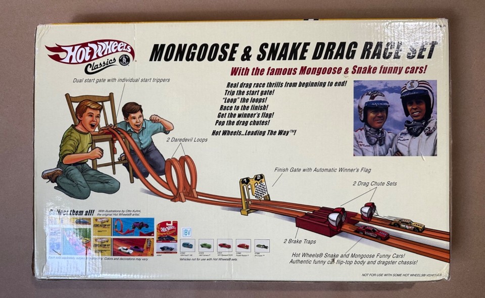 Hot Wheels Snake and Mongoose Drag Race Set AUTOGRAPH | eBay