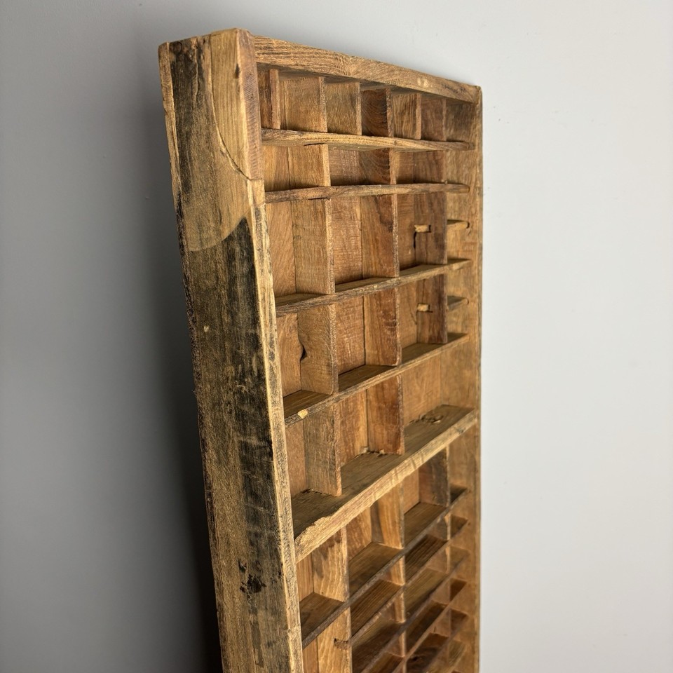 Vintage Wooden Printers Tray - Rustic Wooden Salvage - Wall Decor - #07 ...