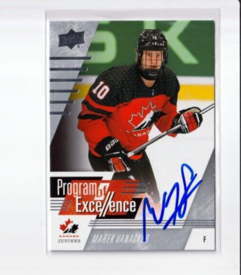 MAREK VANACKER autographed SIGNED '24 Upper Deck TEAM CANADA "POE" card ...