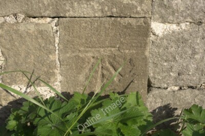 Photo 6x4 Cut Bench Mark, The Square Otley/SE2045 Bench Mark Database ...