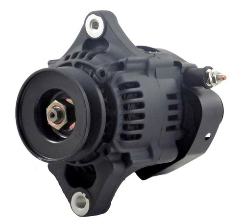 NEW CHEVY MINI ALTERNATOR FITS DENSO STREET ROD RACE 93MM BLACK 60AMP 1 ...