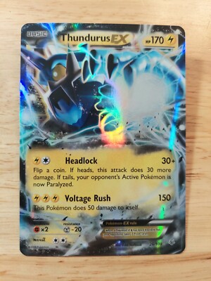 Thundurus EX 26/108 Roaring Skies NM Ultra Rare Pokemon Card | eBay