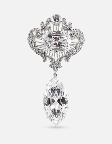 Queen Elizabeth II Cullinan VI and VIII Brooch Sterling Silver Marquise ...