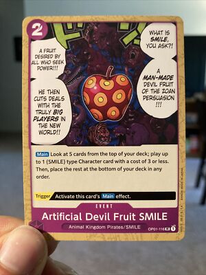 One Piece: Romance Dawn OP01-116 Artificial Devil Fruit SMILE (UC) NM/M ...