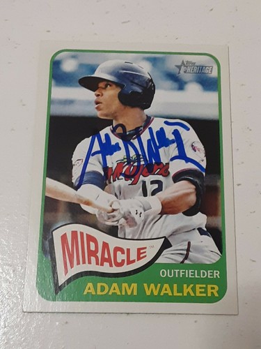 Adam Walker Minnesota Twins 2014 Topps Heritage Autograph Card #82 READ ...