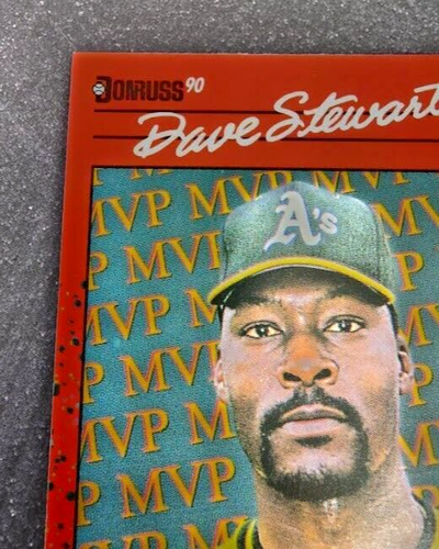 1990 Donruss - Dave Stewart #BC-3 - Oakland A's MVP - Raw Vintage - ERROR Card | eBay