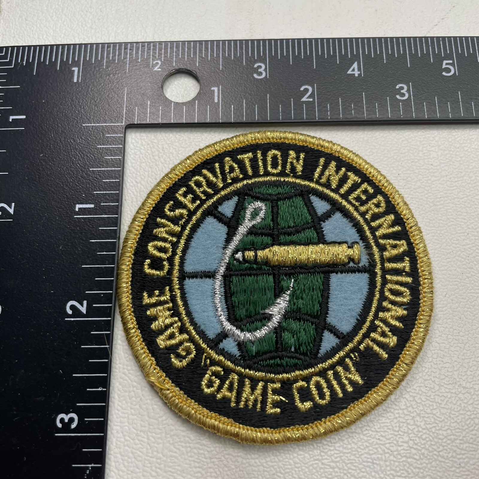 Vtg GAME CONSERVATION INTERNATIONAL “GAME COIN” Patch (Wildlife, Animal ...