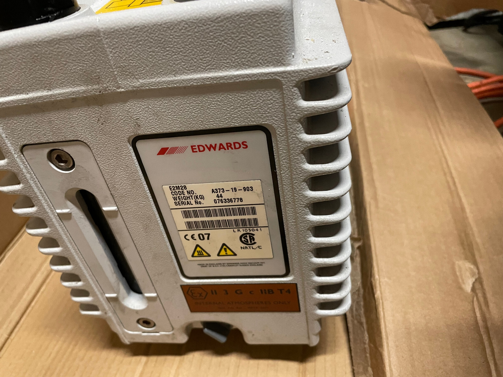 Edwards E2M28 Dual Stage Rotary Vane Vacuum Pump 220-240v oil warranty ...