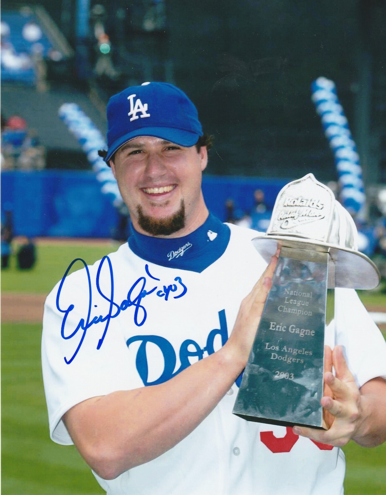 ERIC GAGNE LOS ANGELES DODGERS NL CY 03 ACTION SIGNED 8x10 | eBay