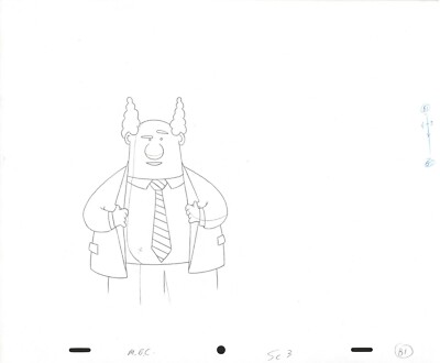 Dilbert Animated Series Original Production Drawing Pointy-Haired Boss ...