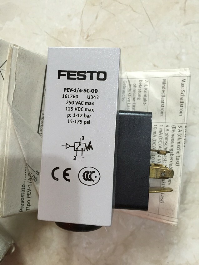 1PC NEW FESTO pressure switch 161760 PEV-1/4-SC-0D #W7391 WX | eBay