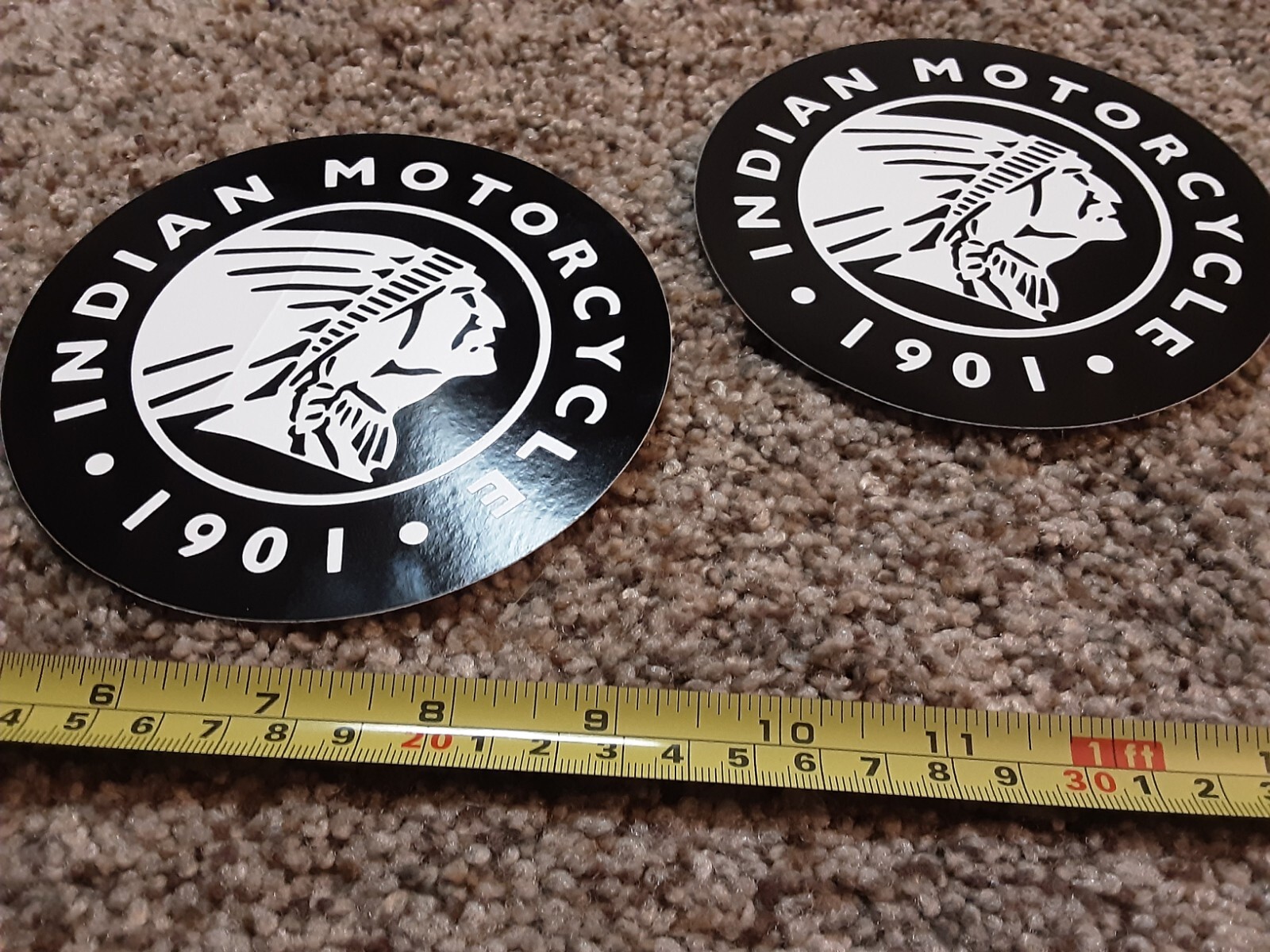 2 Classic Indian Motorcycle Decals Stickers Bike Since 1901 Pair 5" | eBay