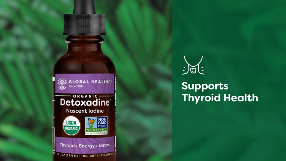 Global Healing Detoxadine, Organic Nascent Iodine Supplement, 1950 mcg ...