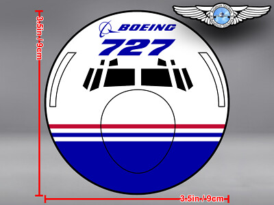 BOEING 727 B727 FRONT VIEW DECAL / STICKER | eBay