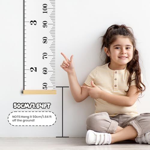 Kids Growth Chart Wall Hanging Baby Height Growth Chart Height Chart ...
