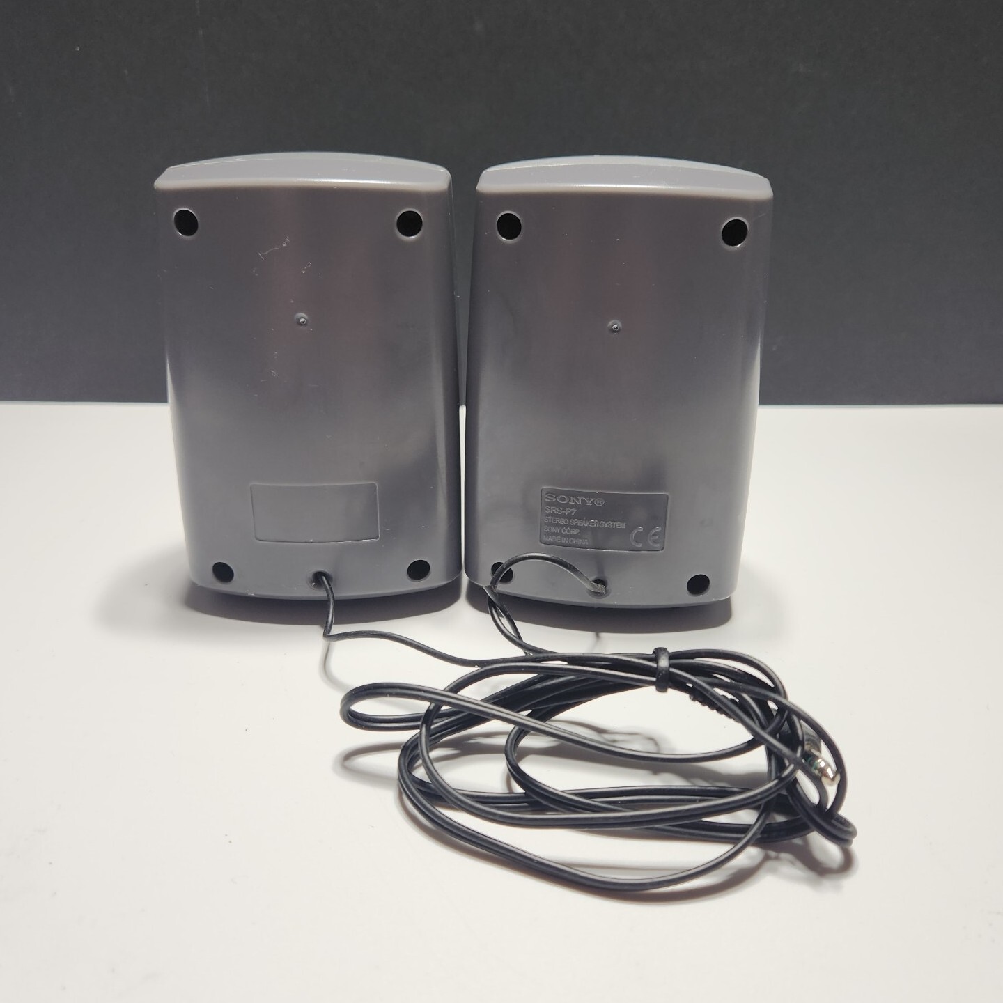 Sony Walkman SRS-P7 Stereo Speaker System Portable Wired Silver Small ...