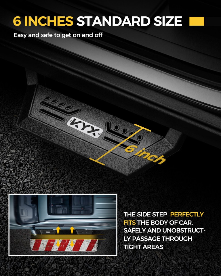 KYX Running Boards for 2010-2024 Toyota 4Runner Trail Edition 2014-2024 ...