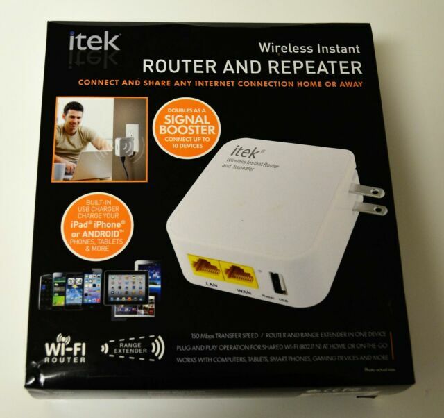 iTek Wireless Instant Router and Repeater 150 Mbps Transfer Speed for ...