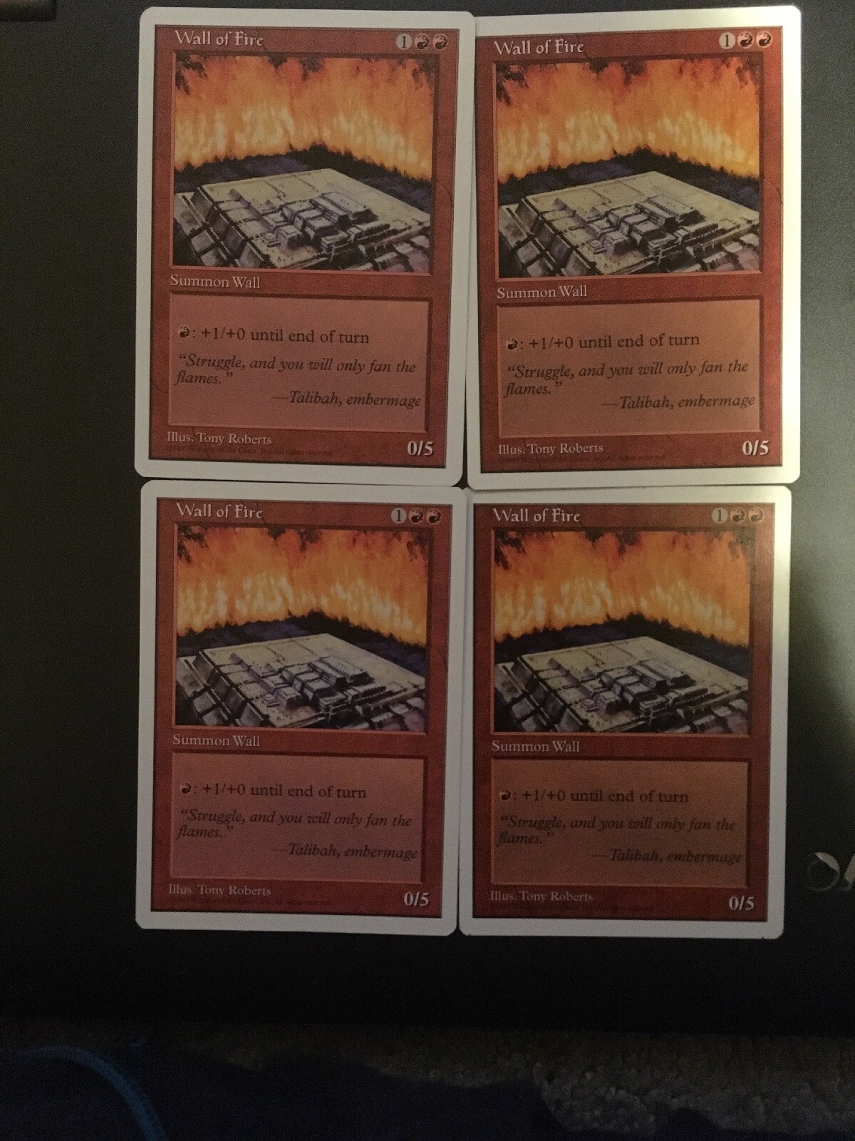 Magic The Gathering MTG - Fifth Edition - Wall of Fire x4 | eBay