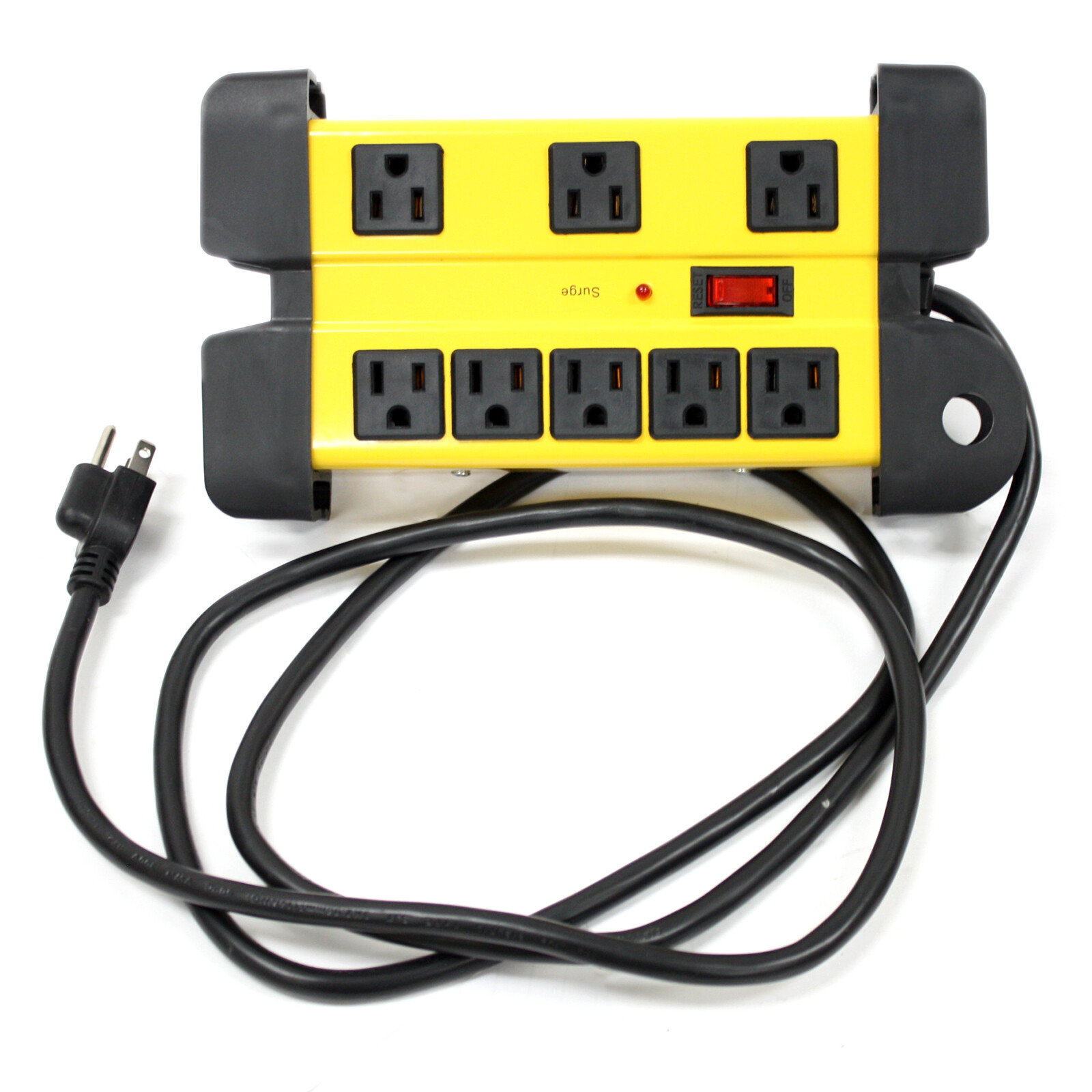 HD UL 8 Way Electrical Outlet Wall Plug Metal Power Strip Extension ...
