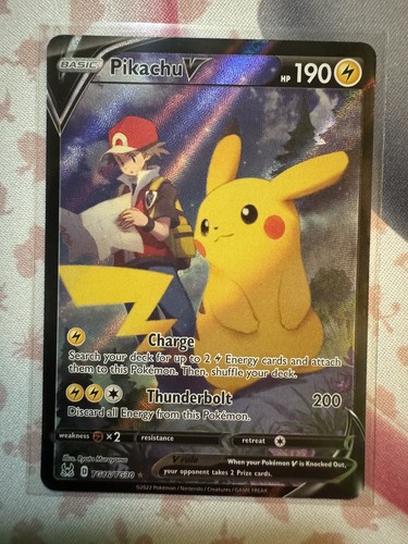 Pokemon TCG Pikachu V Lost Origin Trainer Gallery TG16/TG30 Holo Ultra ...