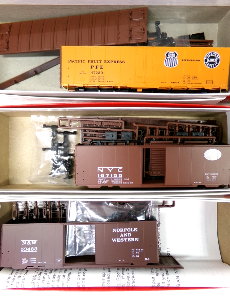 (6) HO InterMountain freight car kits in original boxes (lot 2715) | eBay