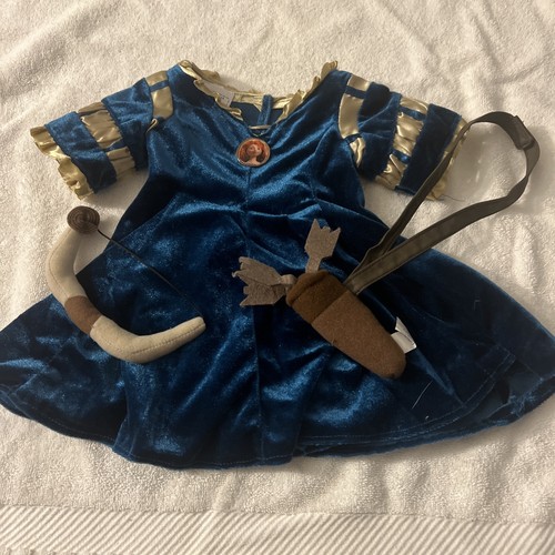 Build A Bear BABW Disney Princess Brave Merida Bluish Velvet Dress ...
