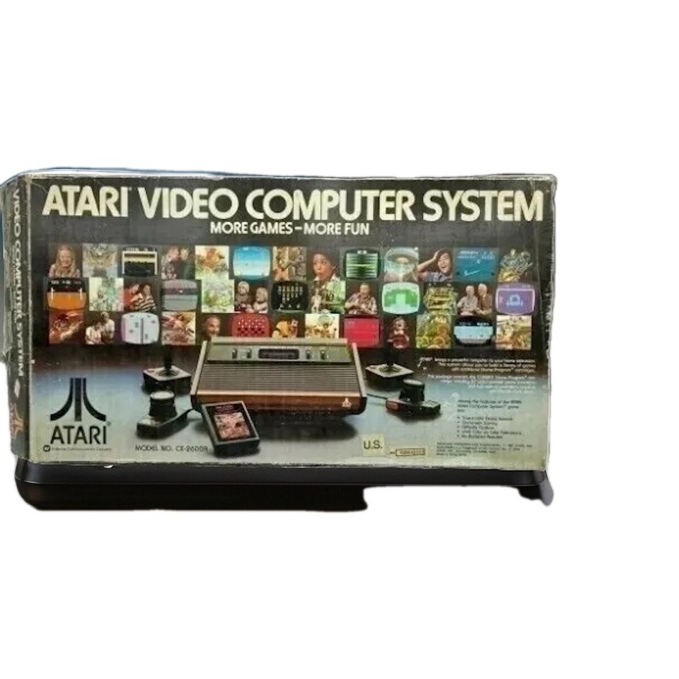ATARI 2600 Video Game Sears Video Arcade System w/ 4 Switch In Box ...