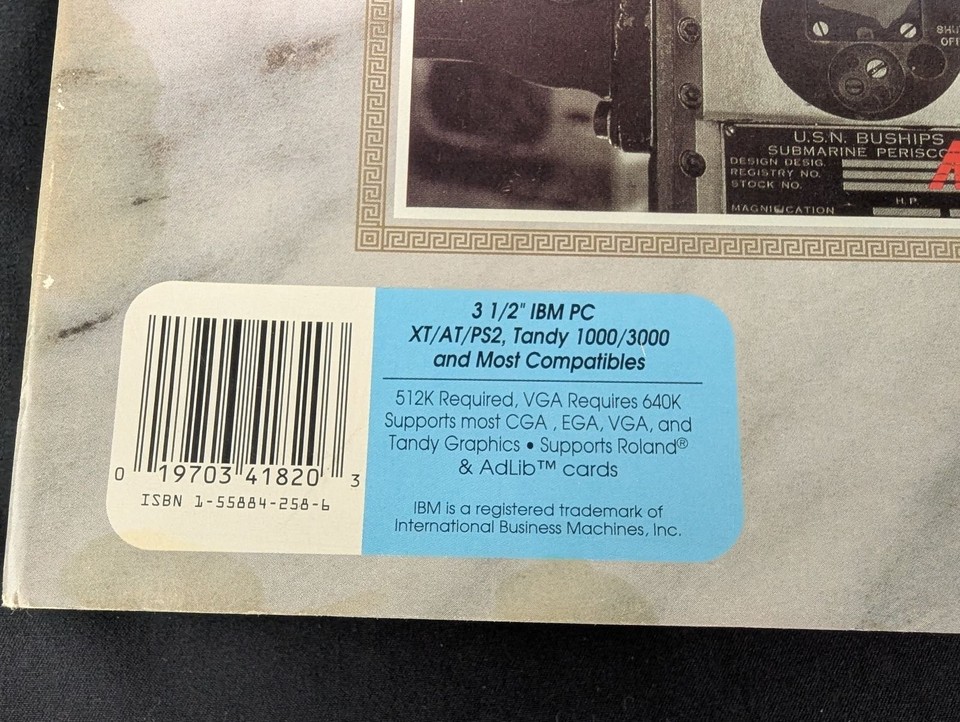 Silent Service 2 PC Game - MicroProse - IBM PC Tandy VGA - 2x 3.5 ...