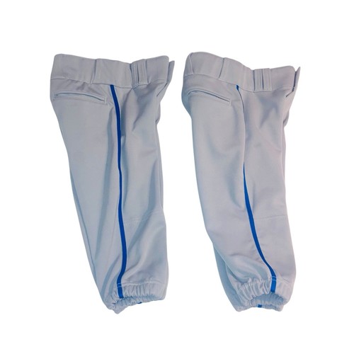 Lot Of 2 Knicker Piped Baseball Pants Youth XS Grey/Royal Blue Champro ...
