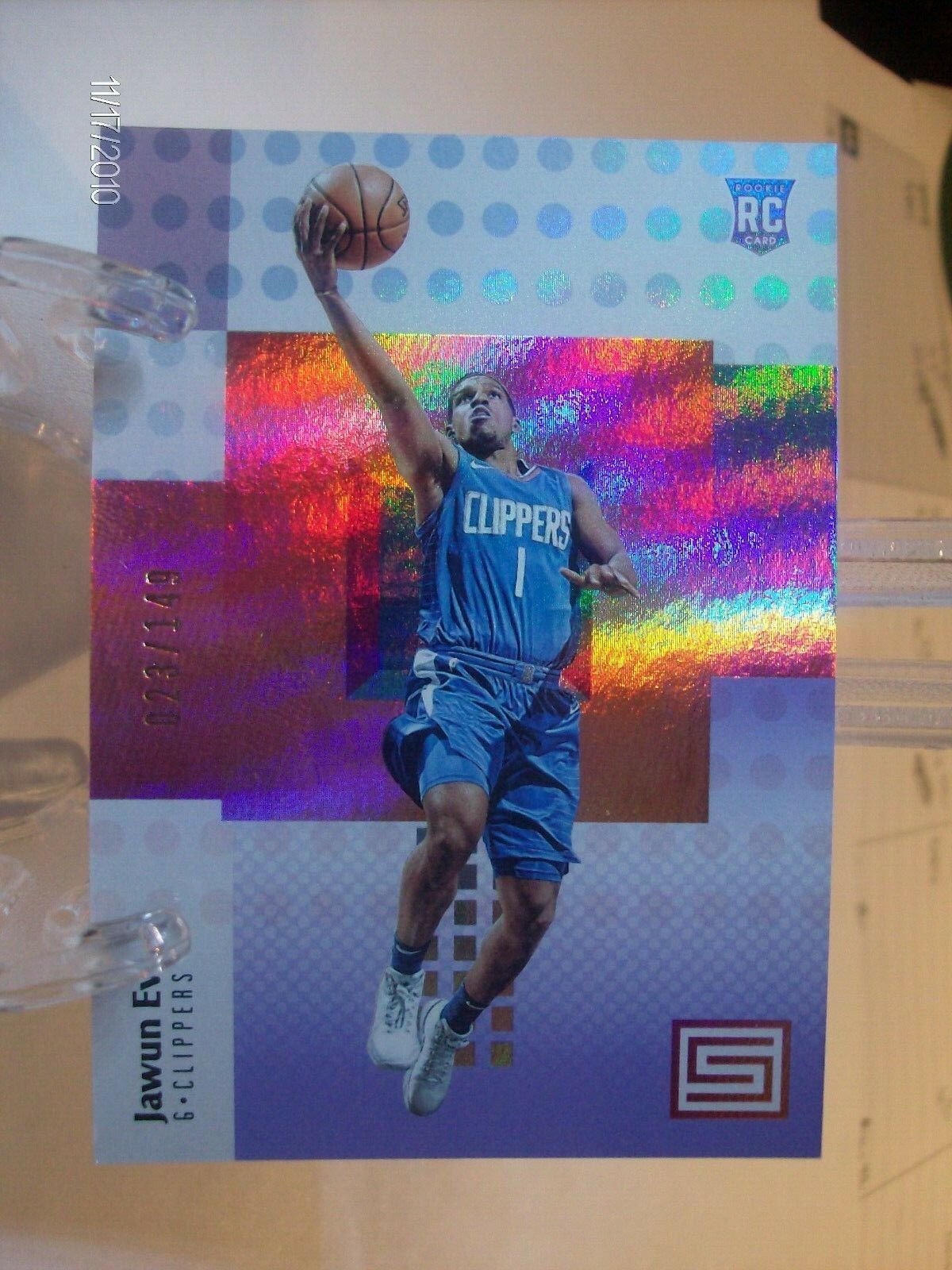 2017-18 Panini Status - Rookies Jawun Evans #131 Purple /149 (RC) for ...