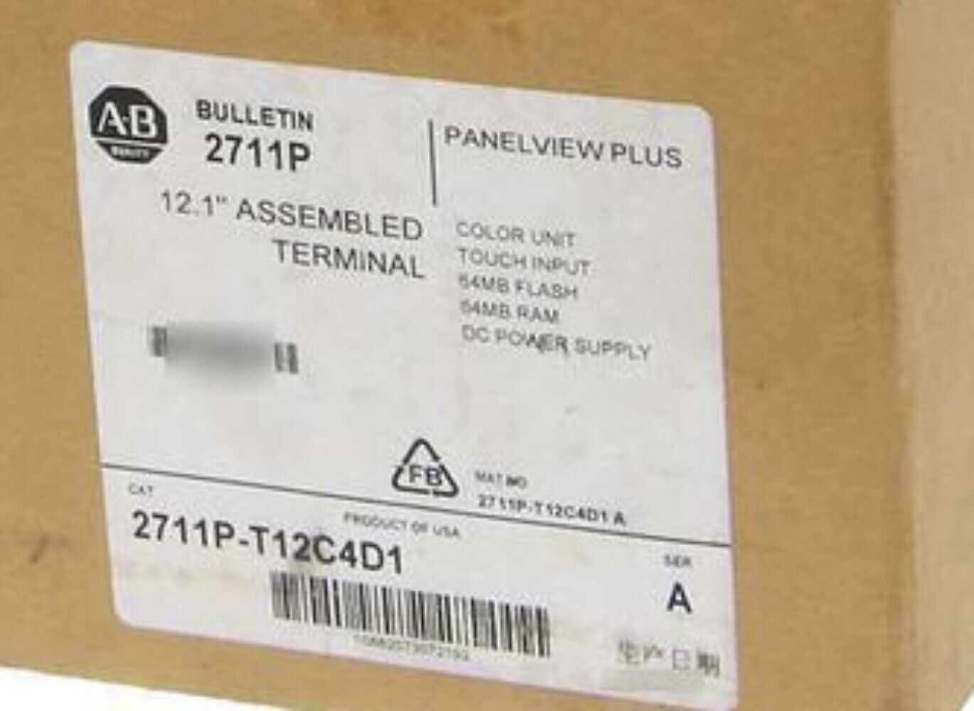 New Allen Bradley 2711P-T12C4D1 1250 PLUS W/ 2711P-T12C4D1 1PCS | eBay