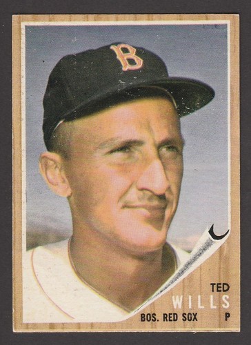 1962 TOPPS BASEBALL # 444 TED WILLS INV M94 | eBay