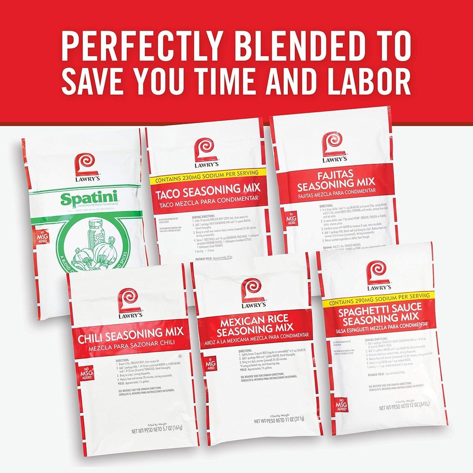 Lawry's Spatini Spaghetti Sauce Seasoning Mix (15oz) Ideal for Creating ...