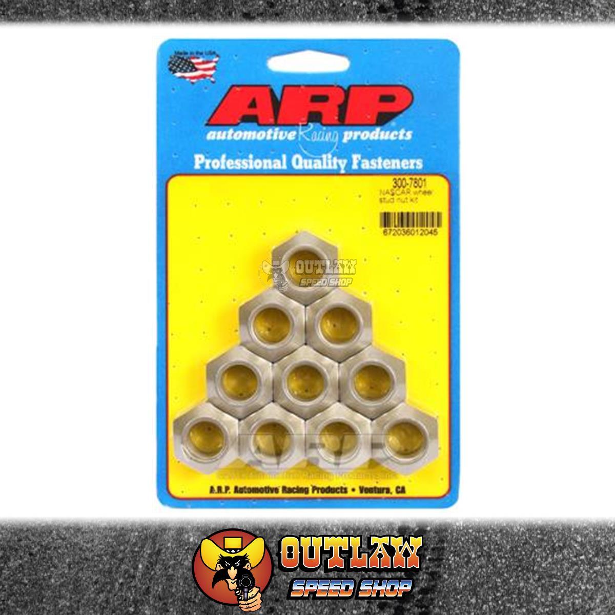 ARP NASCAR PRO WHEEL SPEED NUT KIT 5/8"-18 THREAD SIZE 10-PACK - AR300 ...
